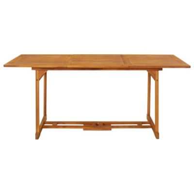 Prolenta Premium - Table à dîner de jardin 180x90x75 cm Bois d'acacia ...
