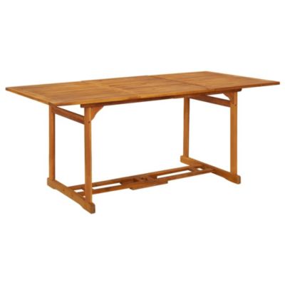 Prolenta Premium - Table à dîner de jardin 180x90x75 cm Bois d'acacia ...