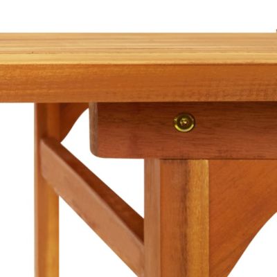 Prolenta Premium - Table à dîner de jardin 180x90x75 cm Bois d'acacia ...