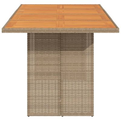 Prolenta Premium - Table de jardin avec dessus en bois d'acacia beige ...