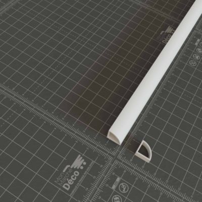 Quart de Rond PVC - Longueur 2.60 m - Blanc - A l'unité | Castorama