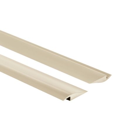 QUEST Profil de rampe flexible en PVC pour carrelages, moquettes, beige ...
