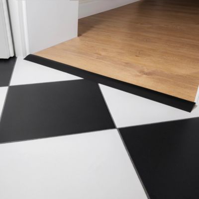 QUEST Profil de rampe flexible en PVC pour carrelages, moquettes, beige ...