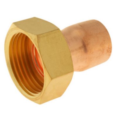 Raccord collet battu cuivre droit à souder sur tube cuivre Ø22 - sortie ...