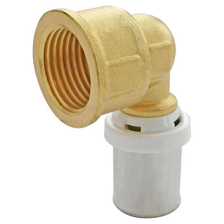Raccord coudé à sertir pour tube Multicouche Ø16 - coude femelle 15/21 ... Raccord coudé à sertir pour tube Multicouche Ø16 - coude femelle 15/21 ...