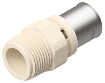 Raccord droit PPSU à sertir multicouche Ø20 mâle 15/21 Somatherm for ...