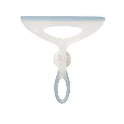 Raclette de douche incurvée gris transparent et blanc largeur 210 mm