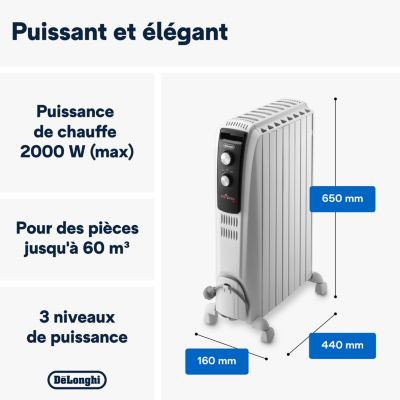 Radiateur Bain D Huile De Longhi Dragon 4 2000w