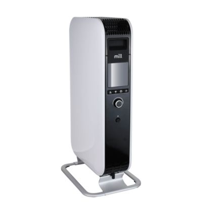 Radiateur à bain d'huile connecté 1500 W, pour 22 m², blanc et noir, l ...