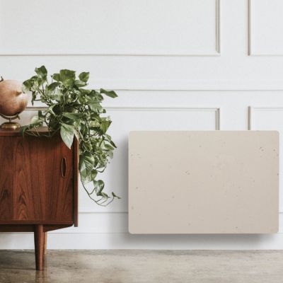 Radiateur connecté Horizontal 1000W Lave Blanc satin NATURAY Nativ ...