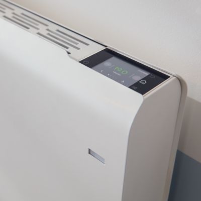 Radiateur connecté électrique à inertie fluide GoodHome Iriya blanc ...