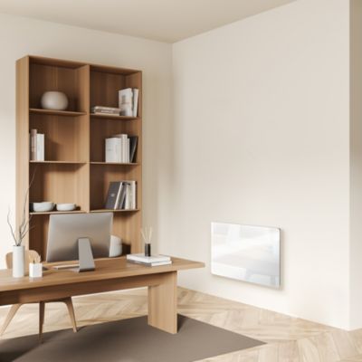 Radiateur électrique céramique 1000W blanc - Carrera Ray Klaas