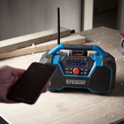 Radio sans fil Erbauer ERD18-Li 18V (sans batterie)