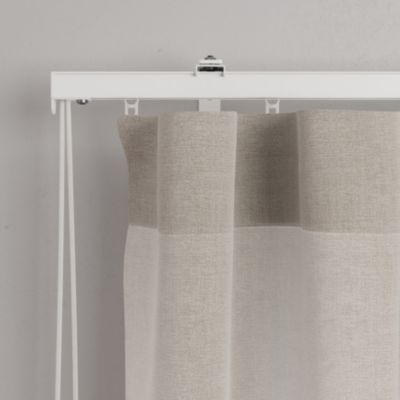 Rail à rideau extensible Millet blanc L.120/210cm GoodHome