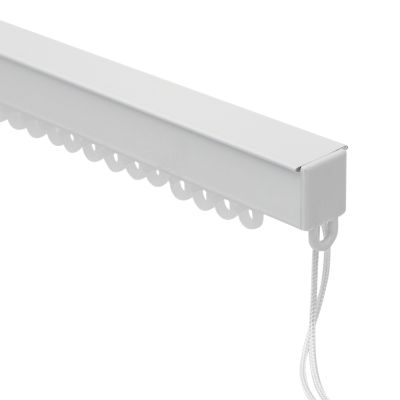 Rail à rideau simple extensible Thira blanc L.200/330cm GoodHome