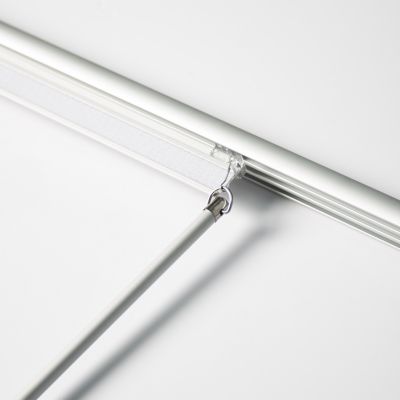 Rail panneaux japonais 3 voies en aluminium L.120cm Madeco