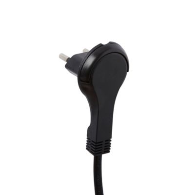 Rallonge intérieur H03VVH2-F Diall 2 x 0.75mm² 3m prise noir