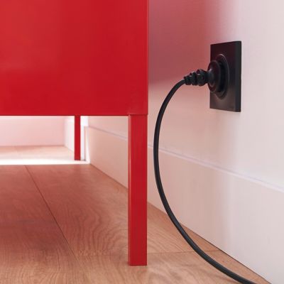 Rallonge intérieur H03VVH2-F Diall 2 x 0.75mm² 3m prise noir