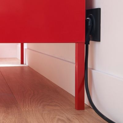 Rallonge intérieur H03VVH2-F Diall 2 x 0.75mm² 3m prise noir