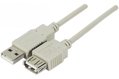 Rallonge USB 2.0 beige 5m CONECTICPLUS