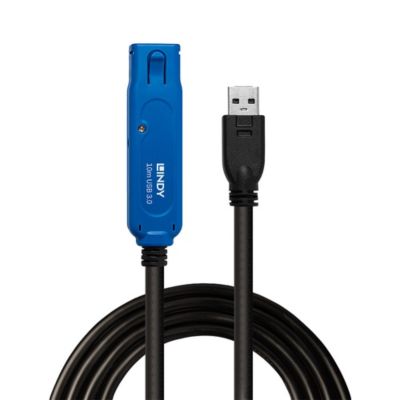 Rallonge USB 3.0 amplifiée Pro 10m LINDY