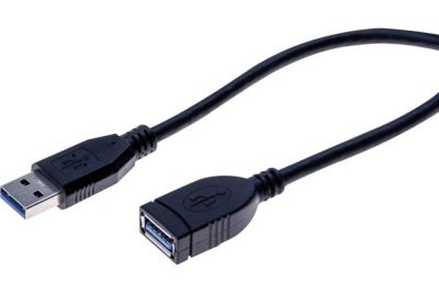 Rallonge USB 3.0 noir 0.50m CONECTICPLUS