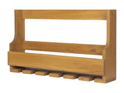 Range bouteilles et verres mural vintage - Bois de Mindi - L. 70 x P ...