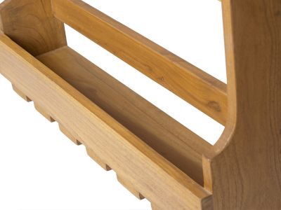 Range bouteilles et verres mural vintage - Bois de Mindi - L. 70 x P ...