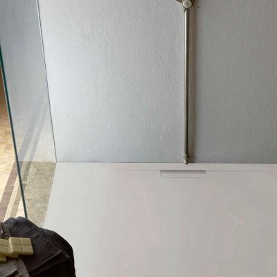 Receveur de douche extraplat blanc ivoire 90x120 cm Shile - POALGI