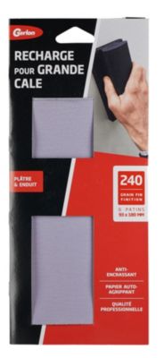 Recharge pour grande câle plâtre et enduit 240 grain fin finition ...