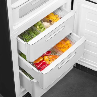 Réfrigérateur congélateur à poser Smeg FAB32RBL6 noir - 234L / 97L - H.209cm x L.68,5cm x P.86cm