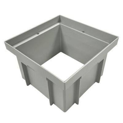 Réhausse pour regard polypropylène gris 200 x 200 Fitt