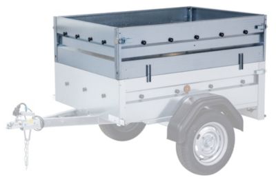 Réhausse ridelle acier pour remorque NFB 250 E Trigano 256 x 134 x 35 cm