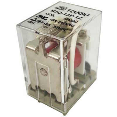 Relais enfichable 230 V/AC 20 A 1 inverseur HJQ-13F-1Z -220/240VAC ...