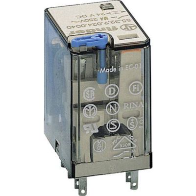Relais enfichable miniature 2 inverseurs 24 V DC 10 A - 55.32.9.024.0080
