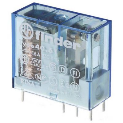 Relais enfichable pour circuit imprimé 24 V/DC 16 A 1 NO - modèle 40.61 ...