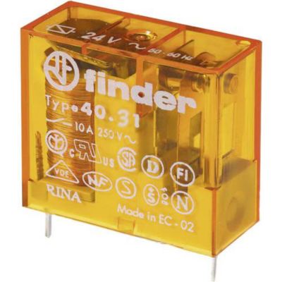 Relais imprimé Finder 40.31.8.048.0000 48 V AC 10 A 1 inverseur