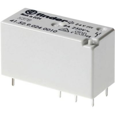 Relais pour circuits imprimés 12 V/DC 8 A 2 inverseurs Finder 41.52.9 ...