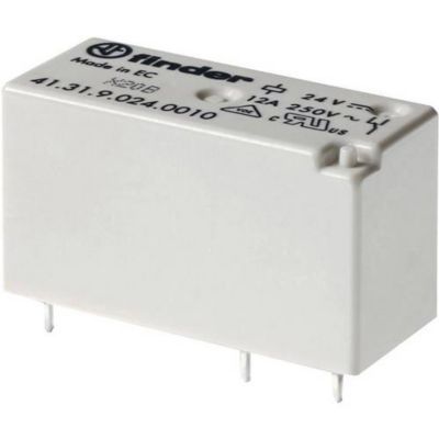 Relais pour circuits imprimés Finder 41.31.9.024.0010 24 V/DC 12 A 1 ...