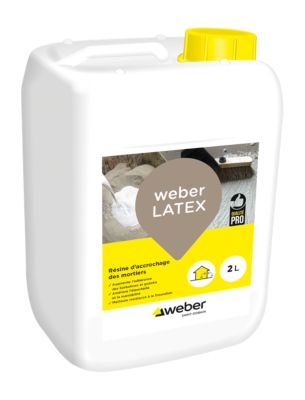 Résine d'accrochage Weber Latex pour mortiers et bétons 2L