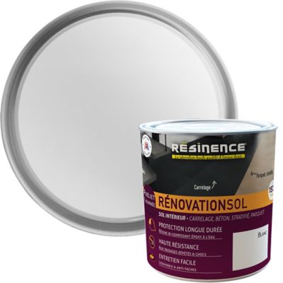 Résine de rénovation sol bi composante époxy Résinence blanc 300ml ...