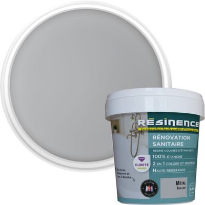 Résine sanitaire Résinence métal brillant 0,25L | Castorama