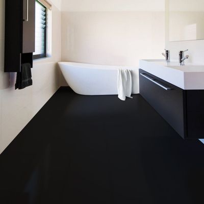 Revêtement de sol Expotop Noir Vinyle 200 x 200 cm