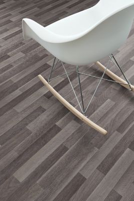 Revêtement sol PVC Saloon Chelsea wengé 4 m (vendu au m²) | Castorama