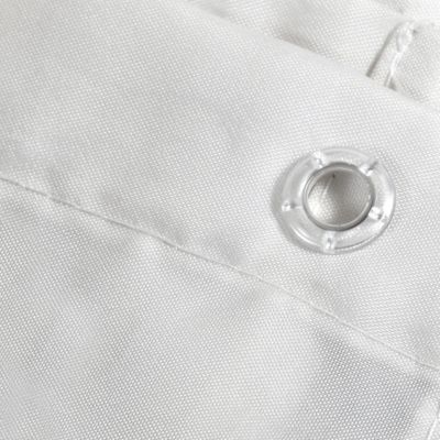 Rideau de douche L.180 x H.200 cm blanc en polyester Msv