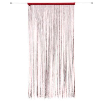 Rideau de fils unis et colorés (90x200 cm - Rouge) | Castorama