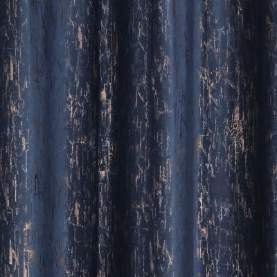 Rideau œillets GoodHome Figari bleu marine velours l.140 x H.260 cm ...