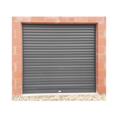 Rideau Métallique Gris RAL7016 Motorisé 220V Lames Pleines 7/10ème ...