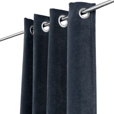 Rideau occultant GoodHome Cather bleu marine H. 260 x l.140 cm | Castorama