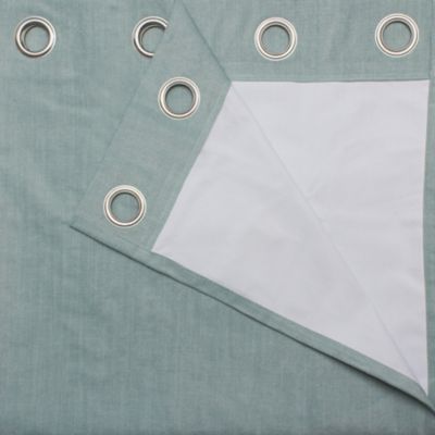 Rideau occultant GoodHome Pahea vert bleu l.135 x H.260 cm